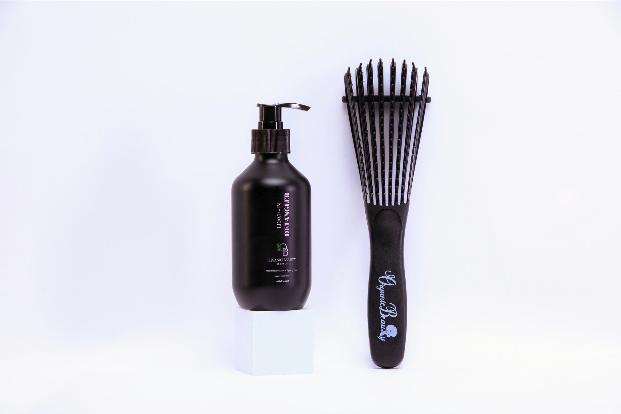 Pre-Shampoo Detangling Lotion & Detangling Brush Bundle – Organic ...