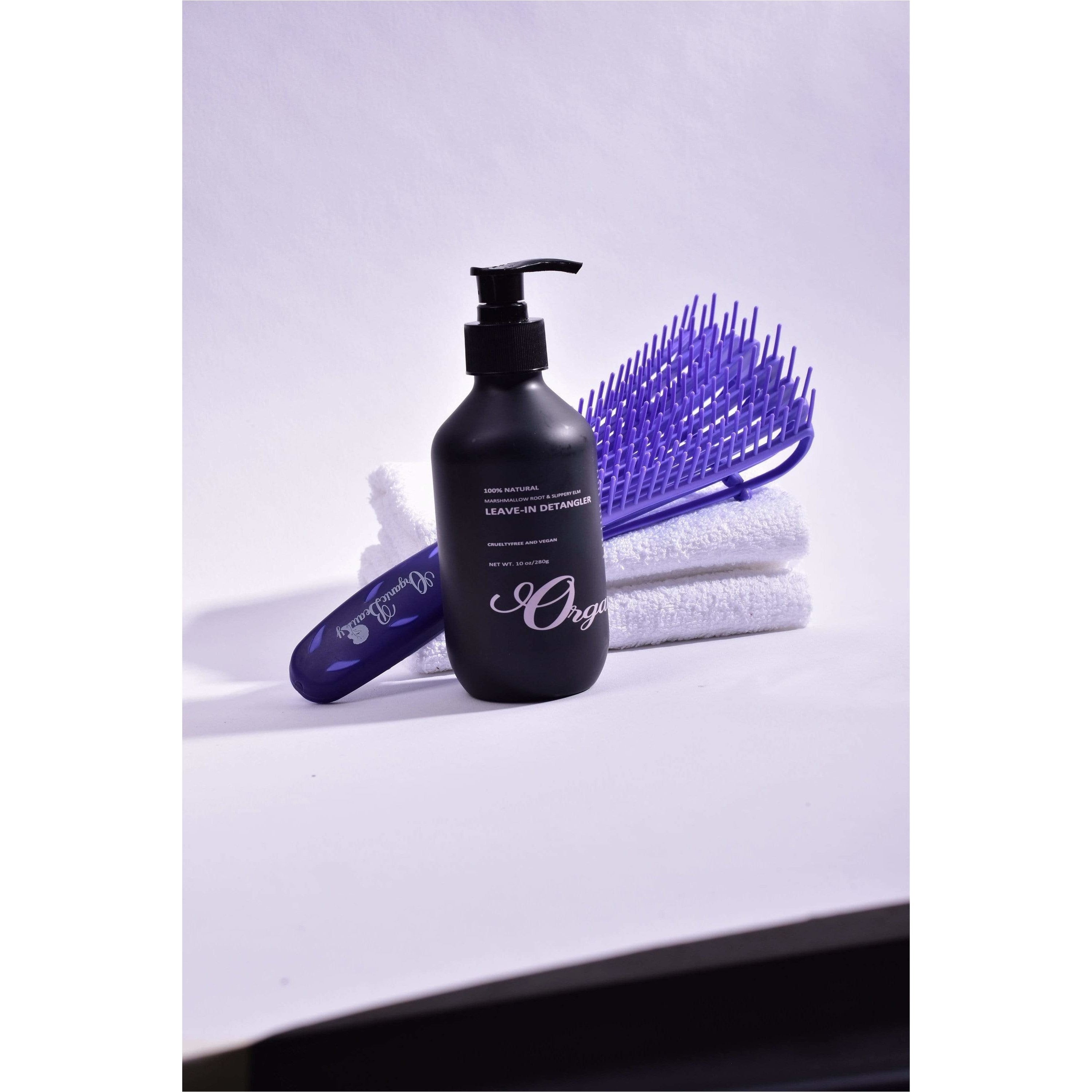 Pre-Shampoo Detangling Lotion & Detangling Brush Bundle – Organic ...